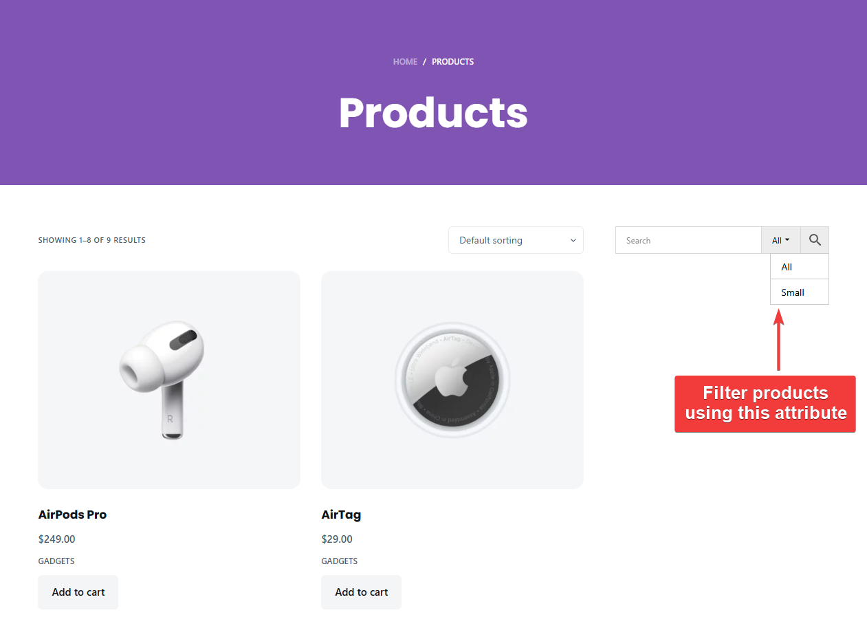 WooCommerce Filter Products by Attribute: Improve Search With Size ...